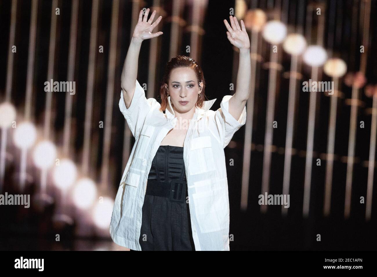 Suzane performs on stage during the 36th Victoires de la Musique at la ...