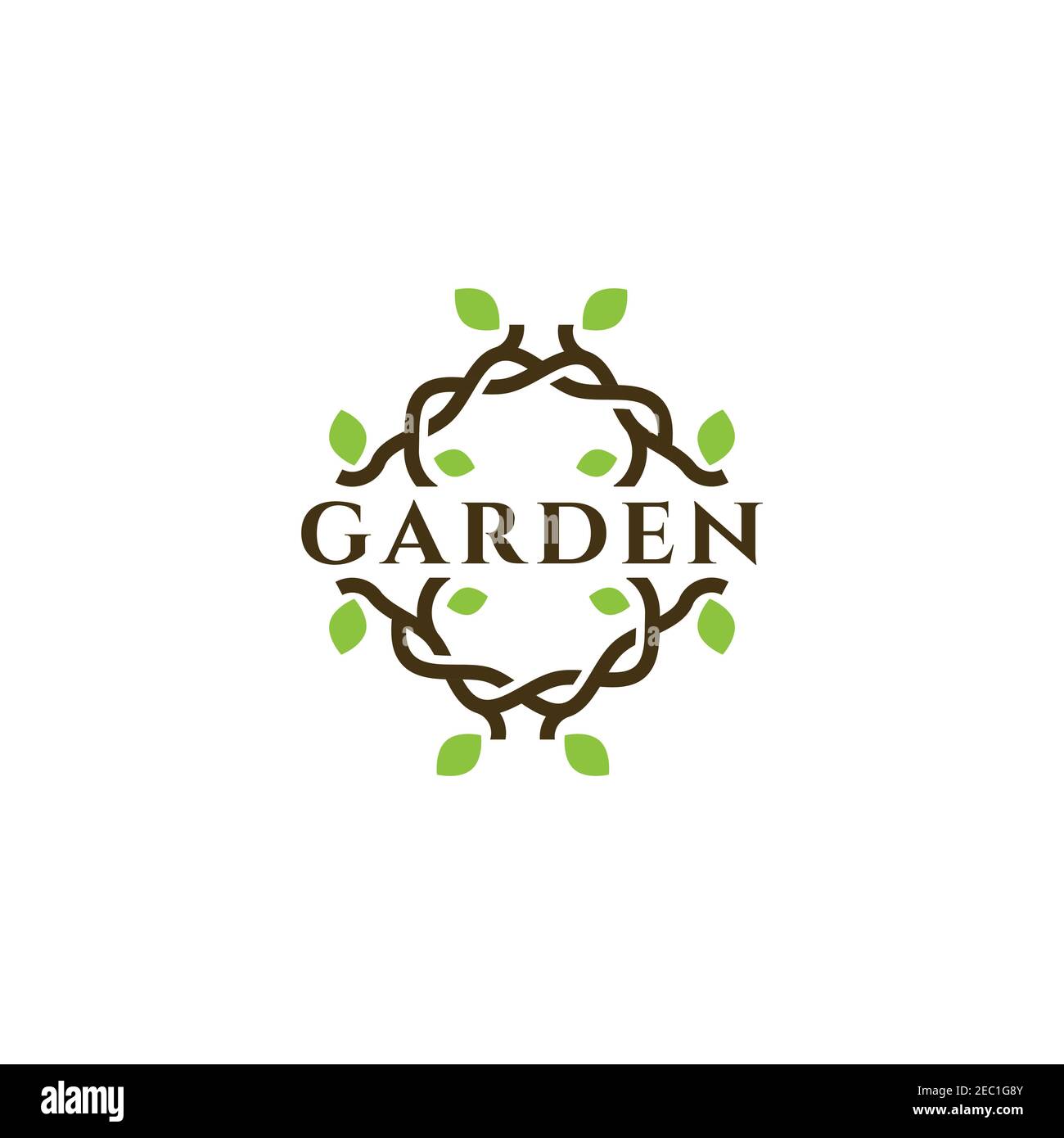 Creative organic garden logo design symbol vector template Stock Vector ...