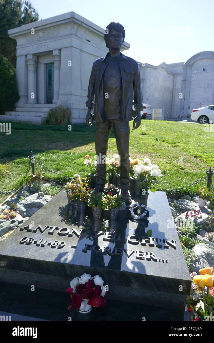 Los Angeles, California, USA 12th February 2021 A general view of atmosphere of rocks at actor ...