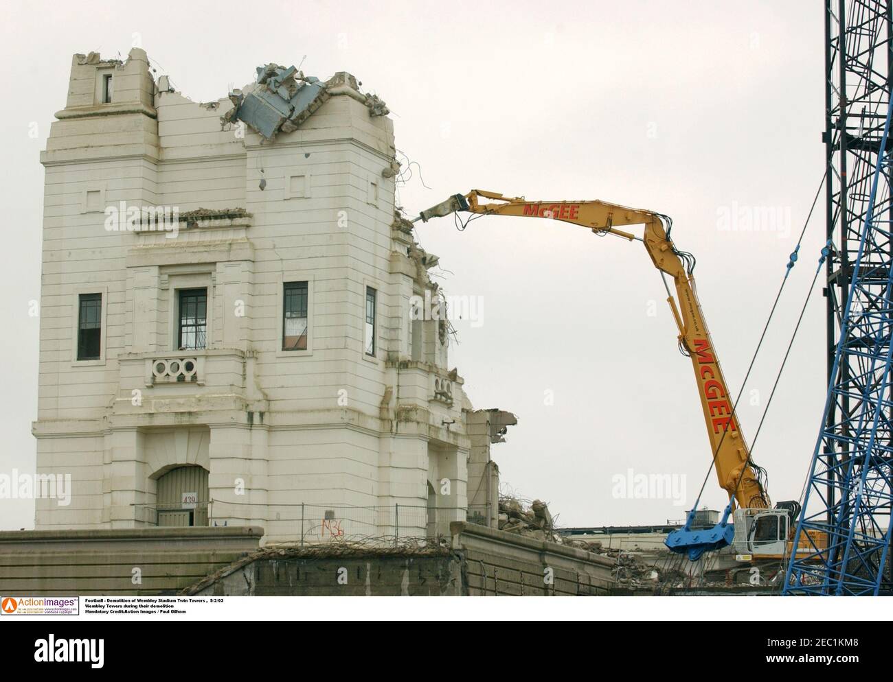 Wembley Football Stadium Twin Demolition High Resolution Stock ...