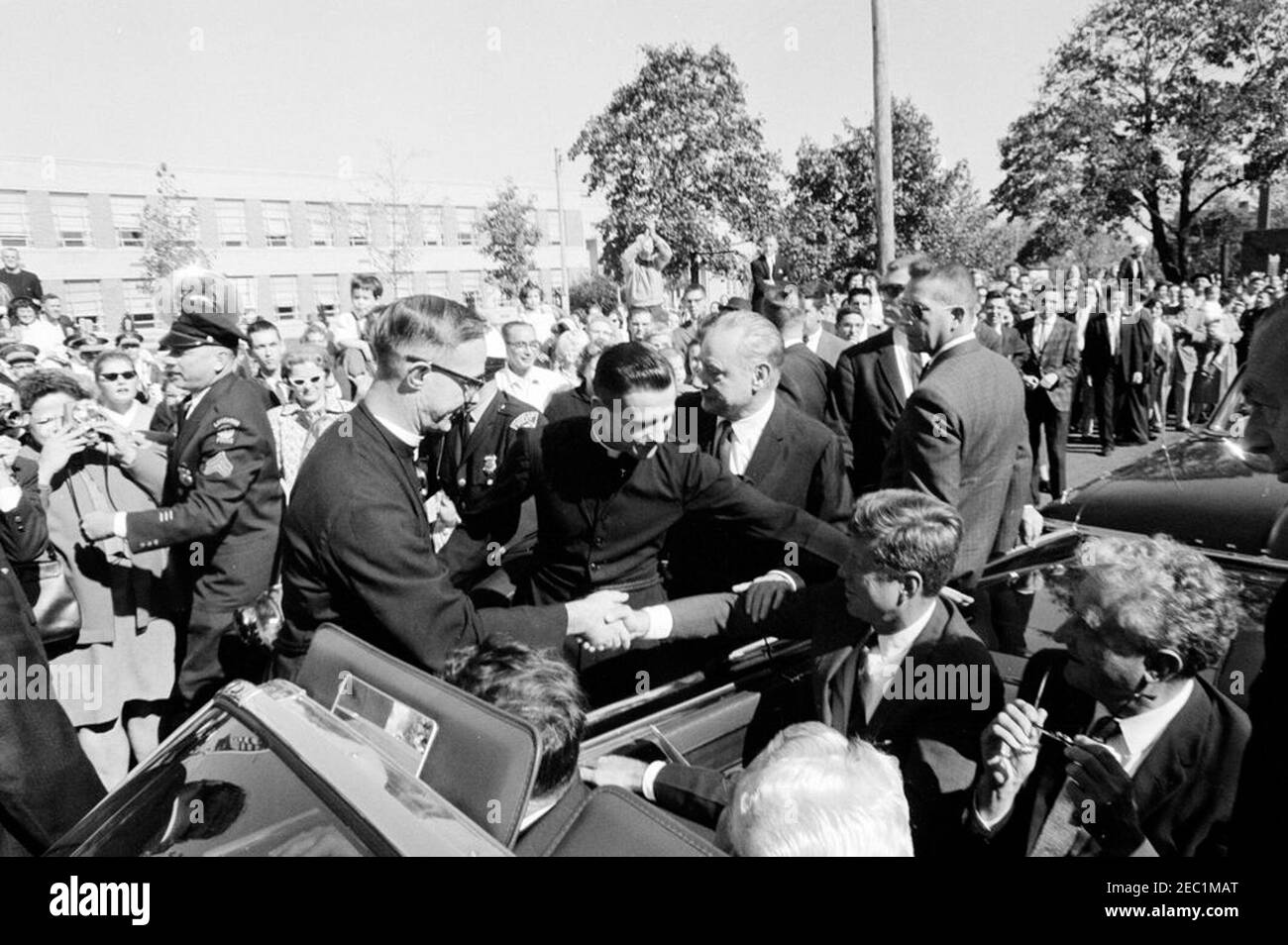 Congressional campaign trip: Cleveland, Ohio, arrival, rally, motorcade ...