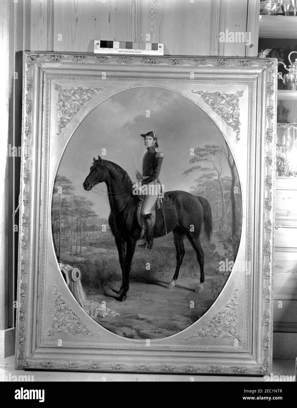 Collection of painted portraits Black and White Stock Photos & Images ...