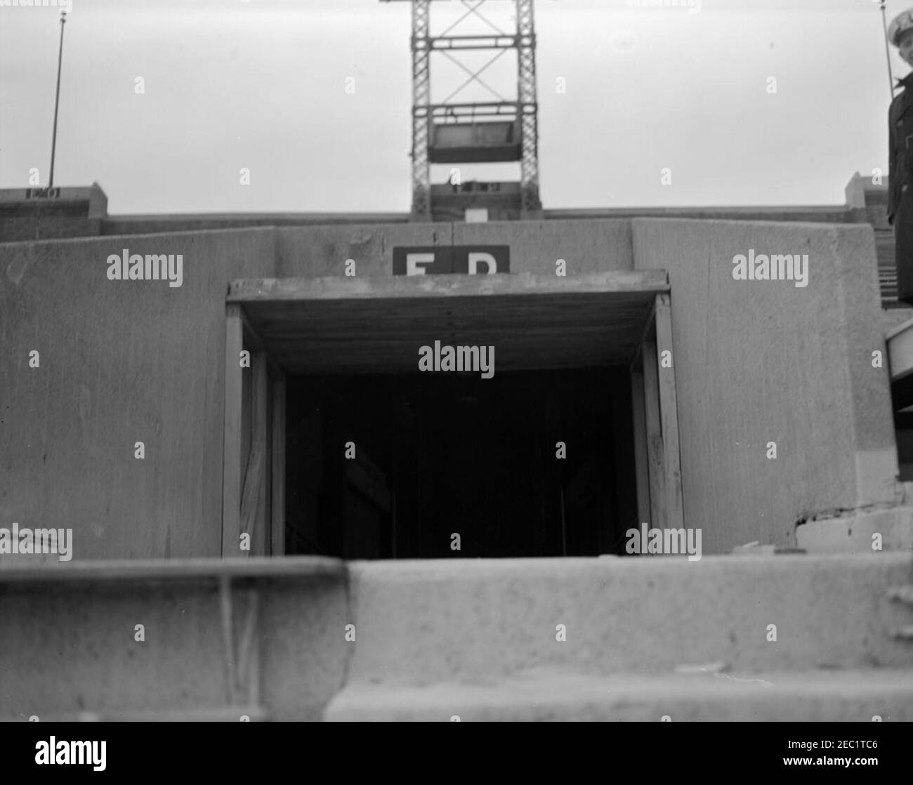 Installation of a Presidential box at Municipal Stadium, Philadelphia ...