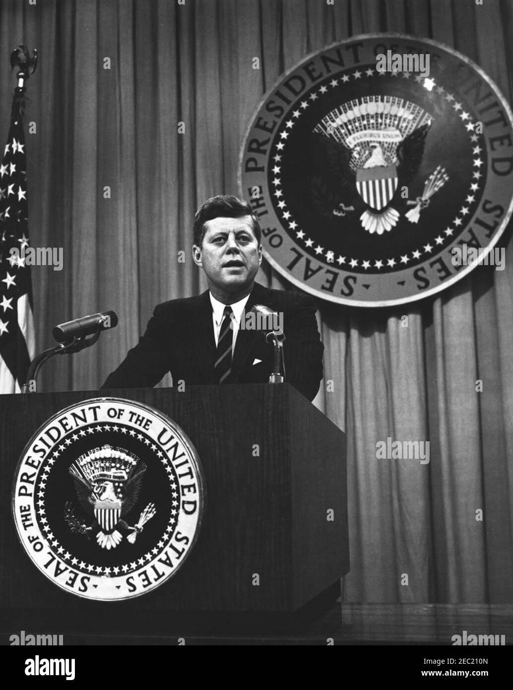 Press Conference, State Department Auditorium, 4:00PM. President John F ...