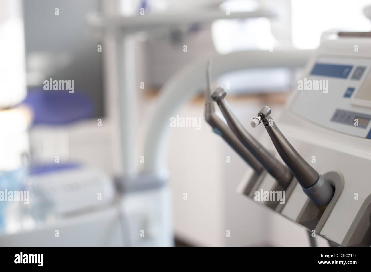 Dental tools. Checking and dental treatment in a dental clinic ...