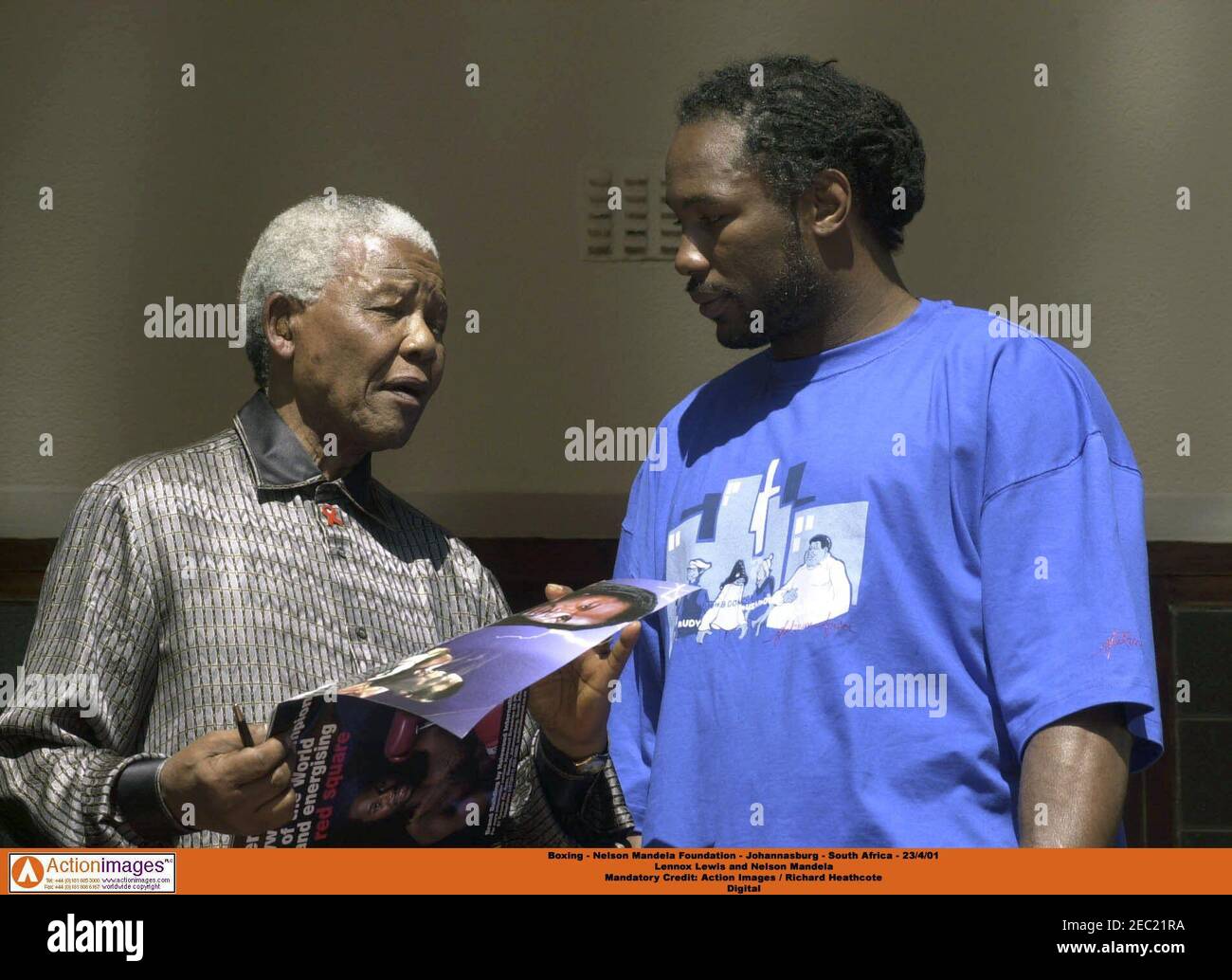 Lennox lewis and nelson mandela hi-res stock photography and images - Alamy