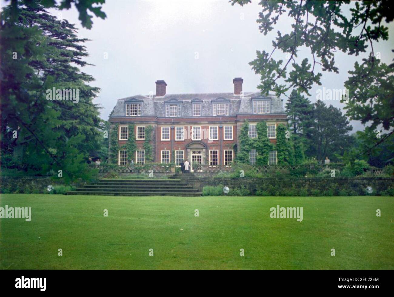 Trip to Europe: England, Chelwood Gate: President Kennedy at Birch Grove House with Prime ...