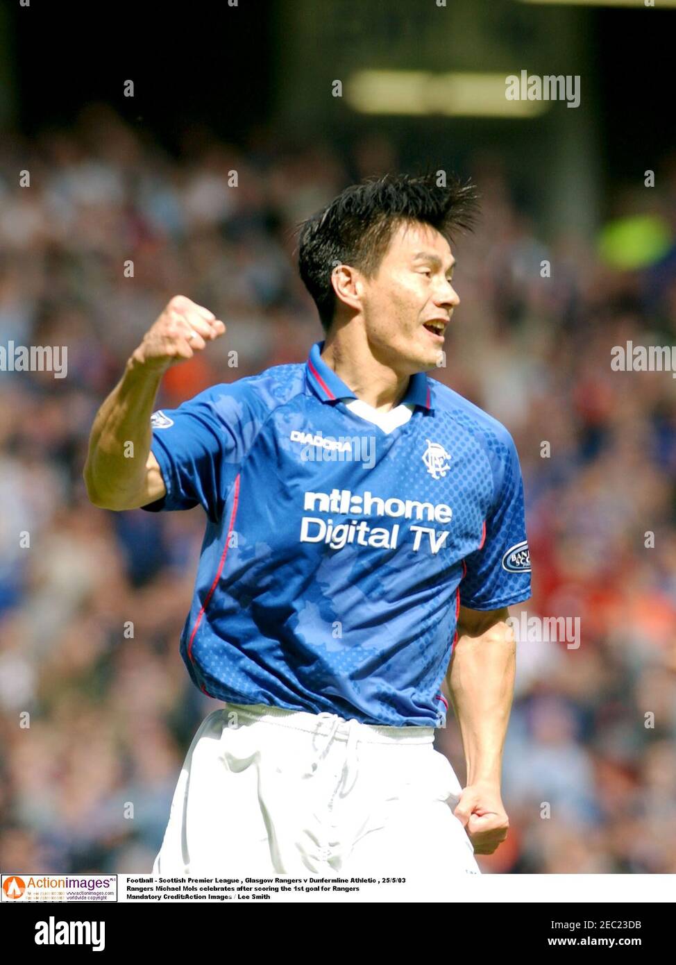 Rangers michael mols celebrates scoring hi-res stock photography and ...
