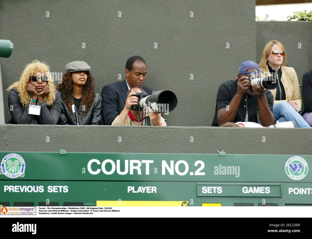Venus williams mother oracene hi-res stock photography and images - Alamy