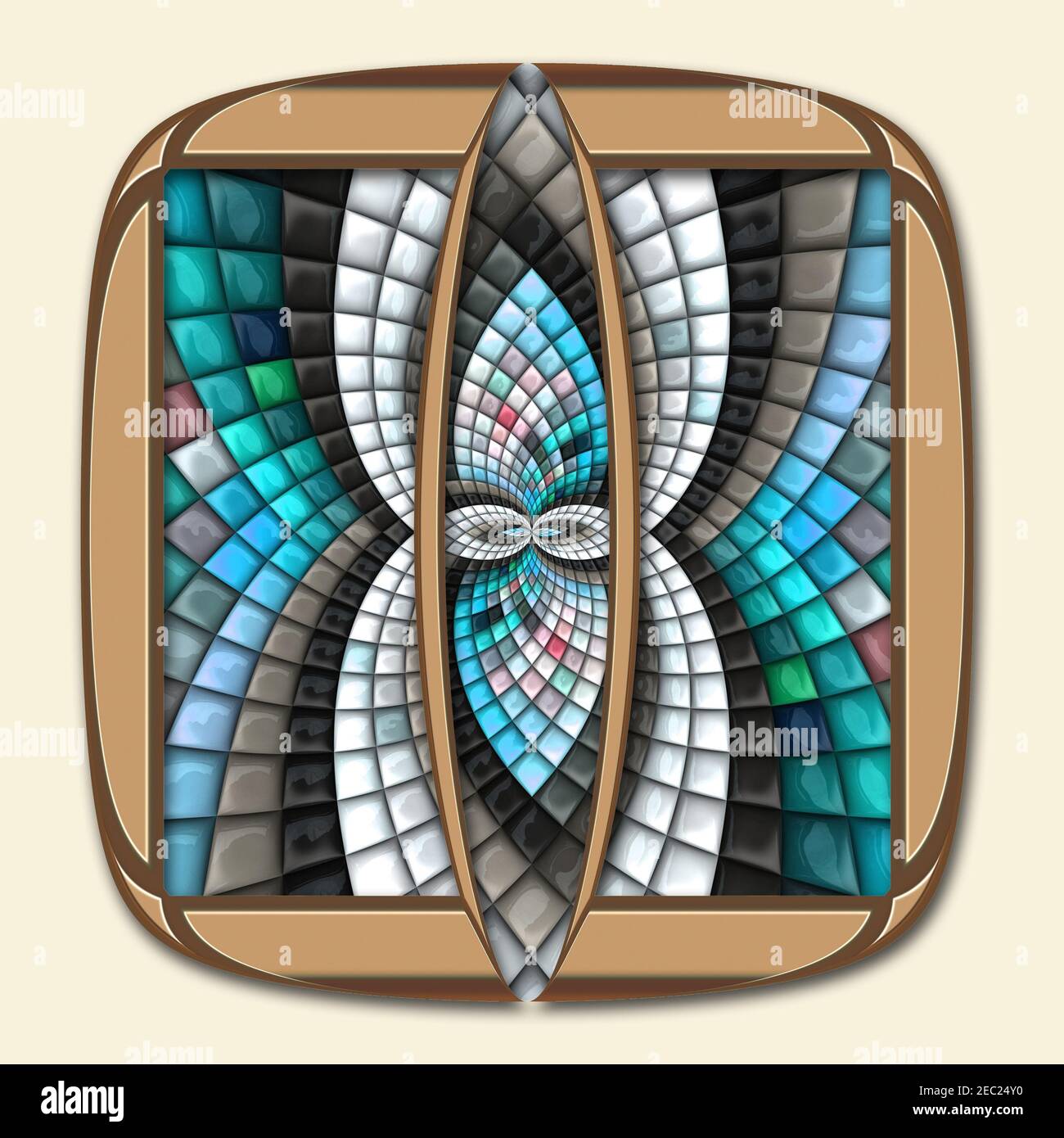 3D rendering combo creative graphics artwork with plastic and metallic ...