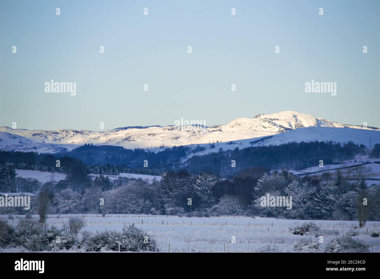 Sunrise scottish countryside, Blairgowrie, Perthshire, Scotland Stock ...