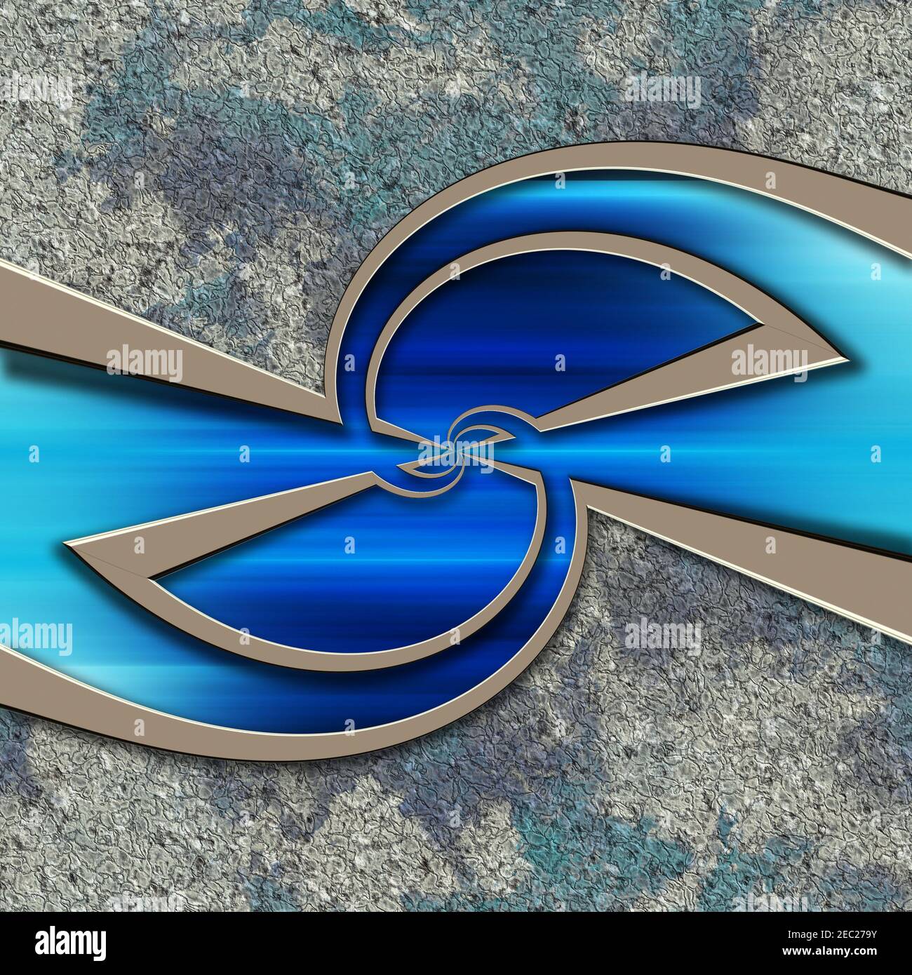 3D rendering combo creative graphics artwork with plastic and metallic ...