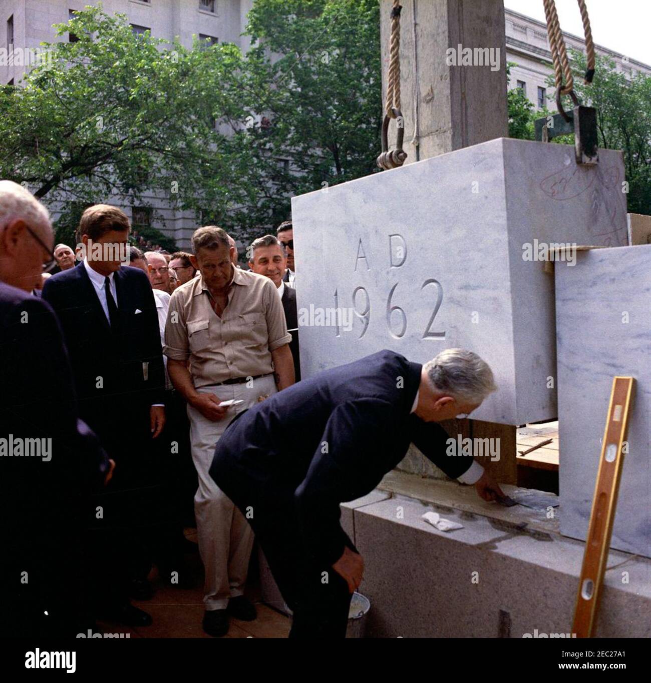 Cornerstone Laying Ceremony, Rayburn House Office Building, 10:28AM ...