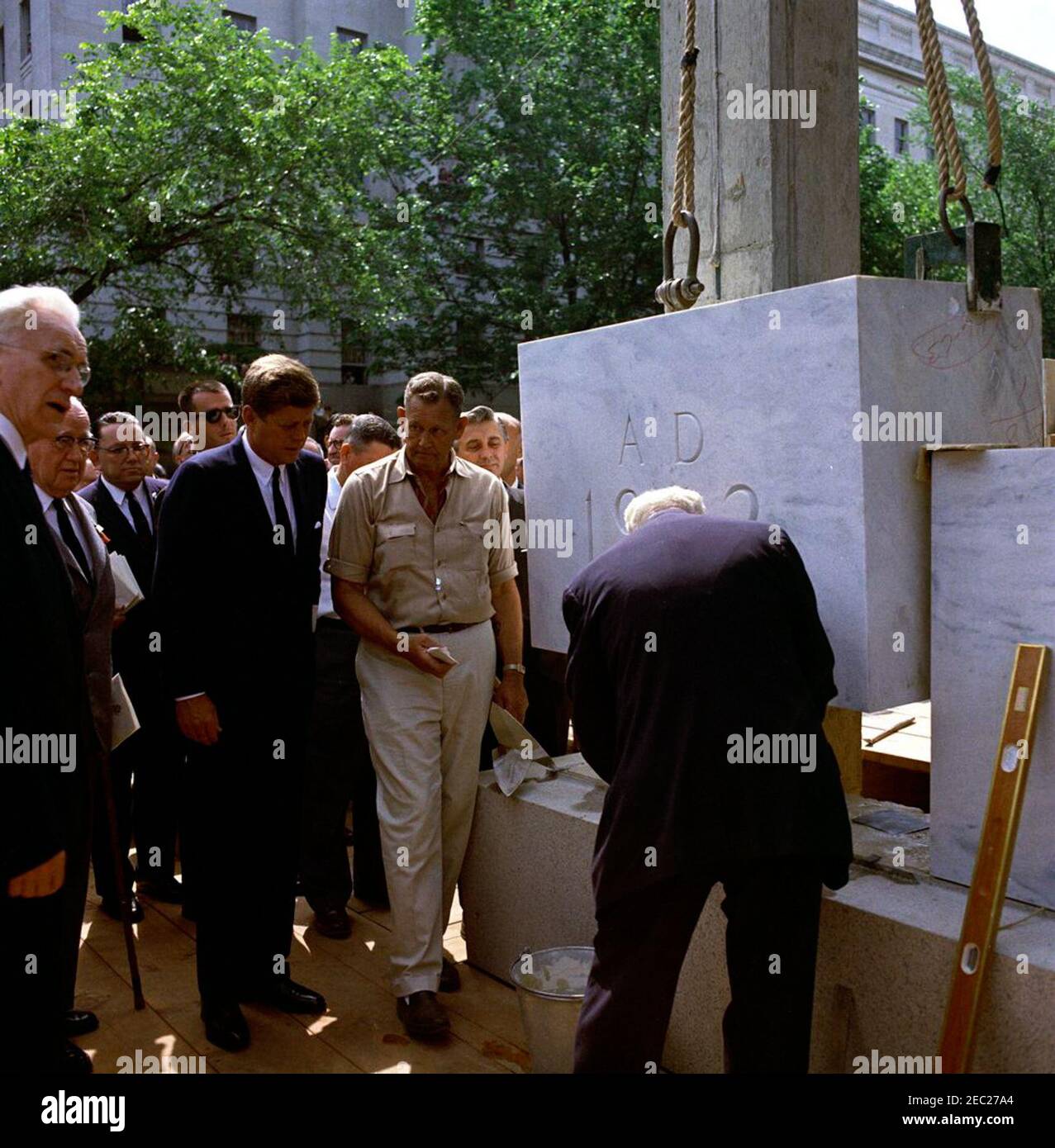 Cornerstone Laying Ceremony, Rayburn House Office Building, 10:28AM ...