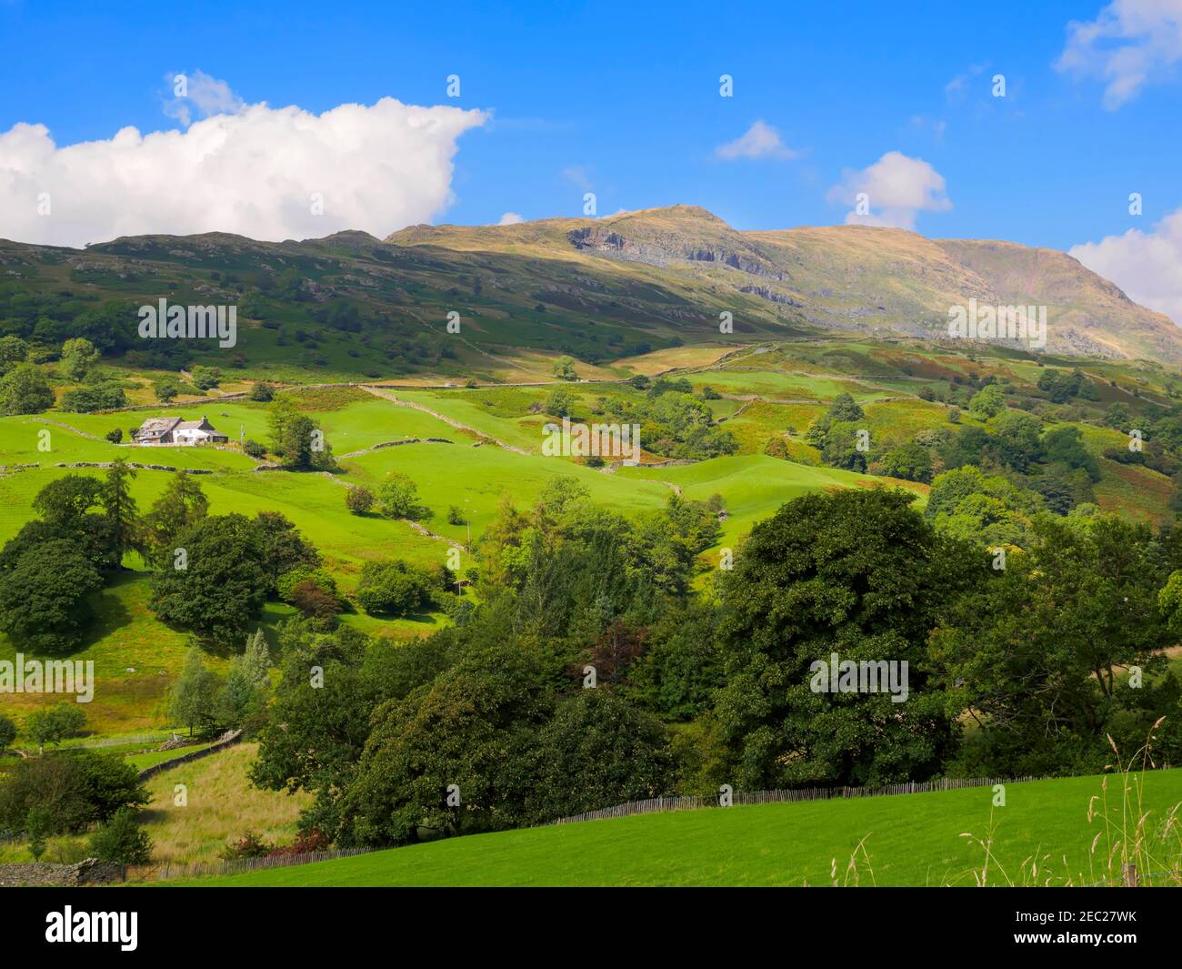 Snarker Pike and Red Screes above Kirkstone Pass and The Struggle, Lake ...