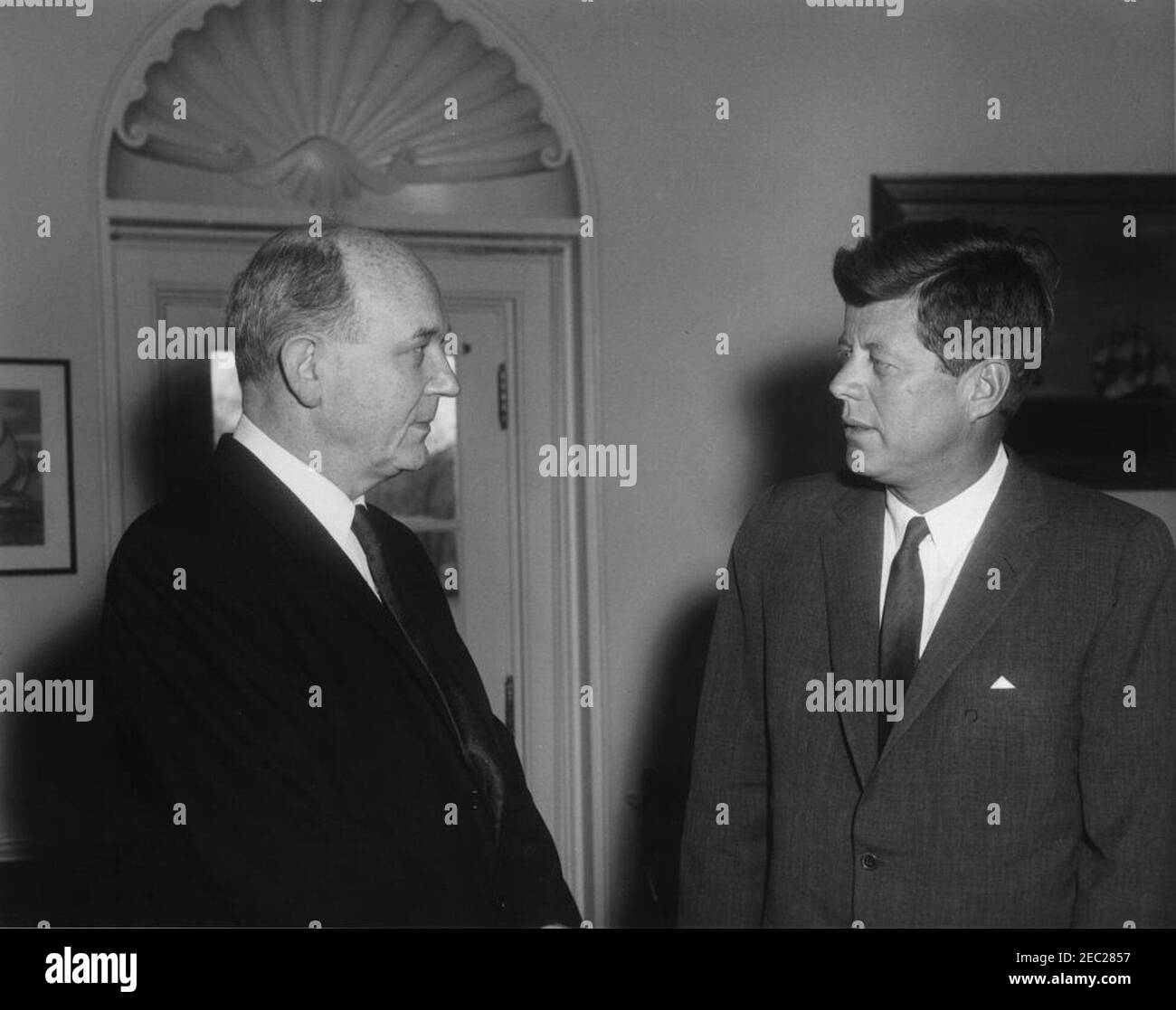 Meeting with Secretary of State Dean Rusk, 10:00AM. President John F ...