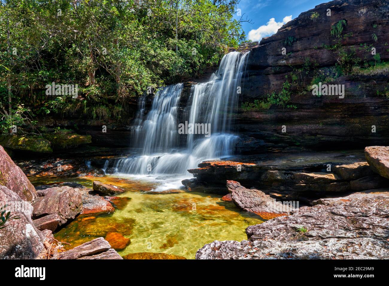 Cano Cristales called the "River of Five Colors" or the "Liquid Rainbow ...