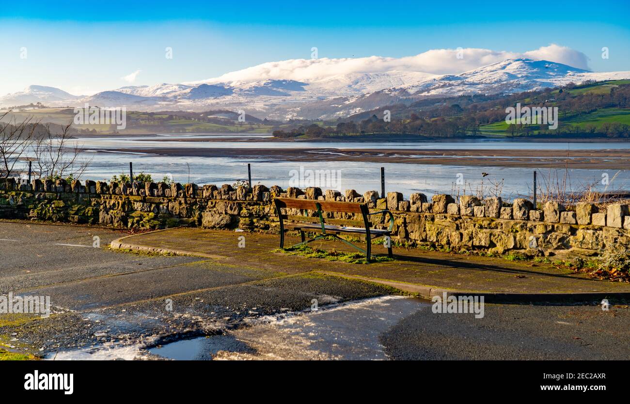 The River Conwy Estuary, seen from Glan Conwy, looking towards Tal Y ...