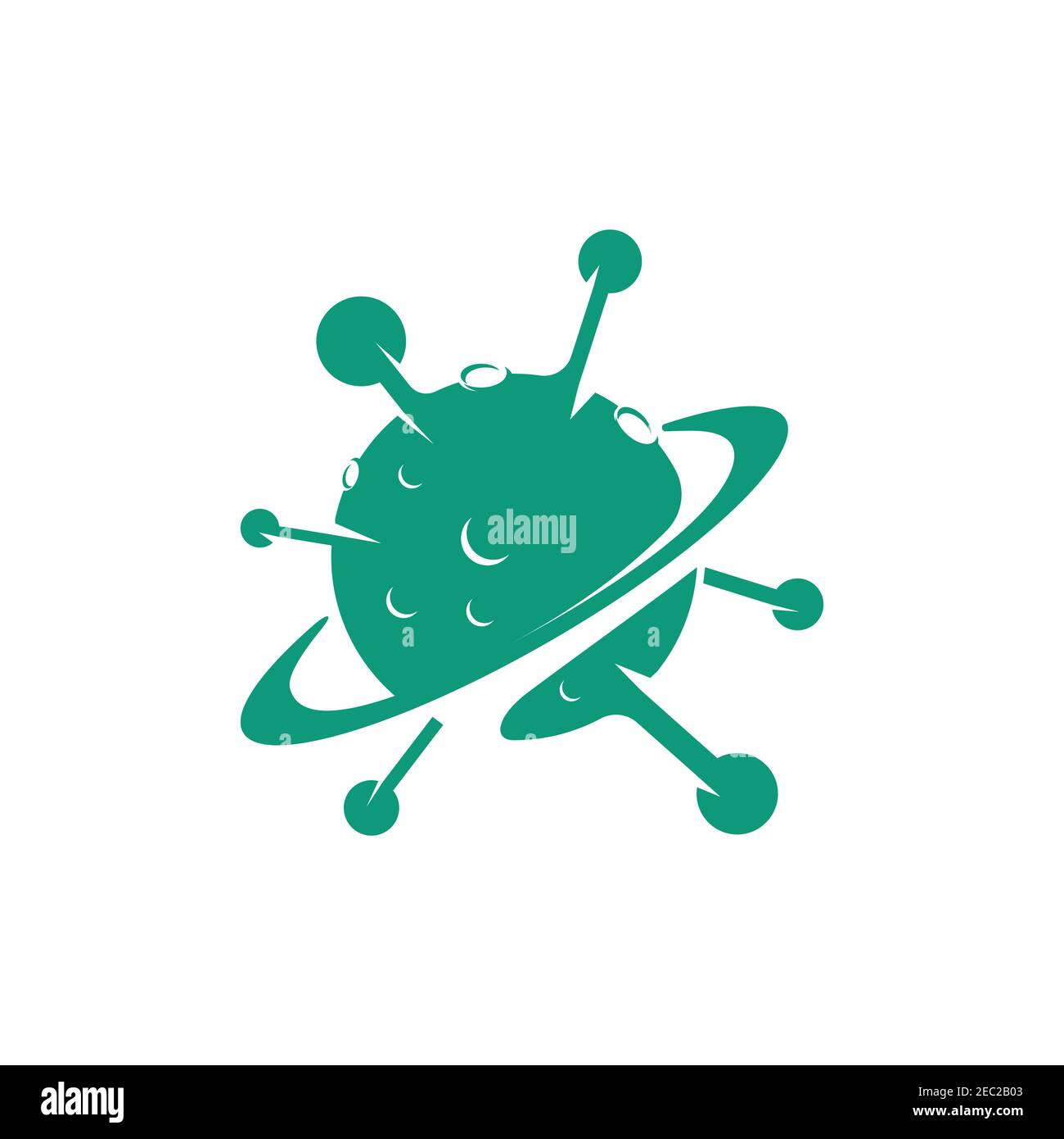 Virus symbol logo design illustration vector template Stock Vector ...