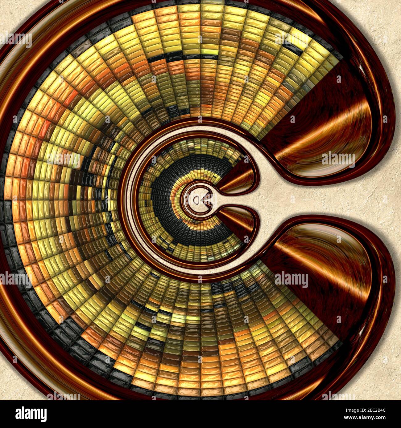 3D rendering combo creative graphics artwork with plastic and metallic ...