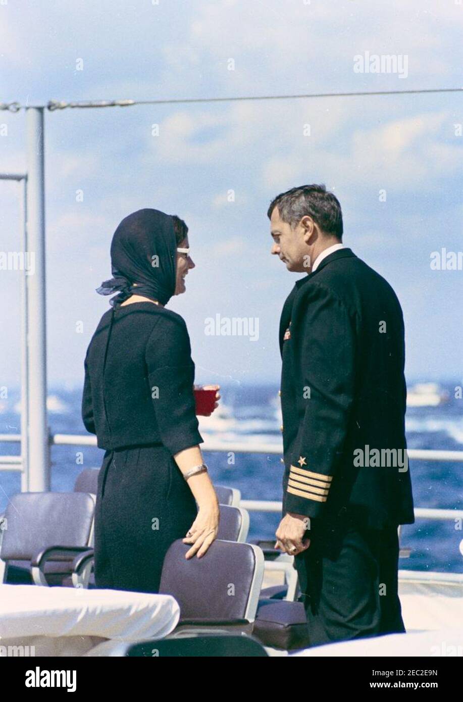 President Kennedy Watches the Second Americau0027s Cup Race. Naval Aide ...