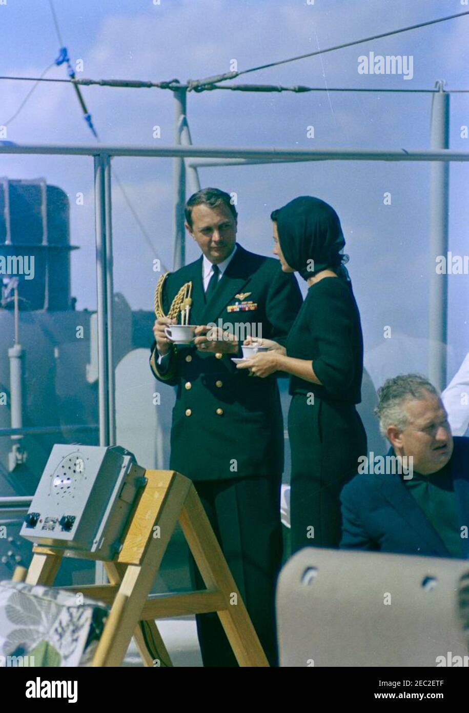 President Kennedy Watches the Second Americau0027s Cup Race. Naval Aide ...