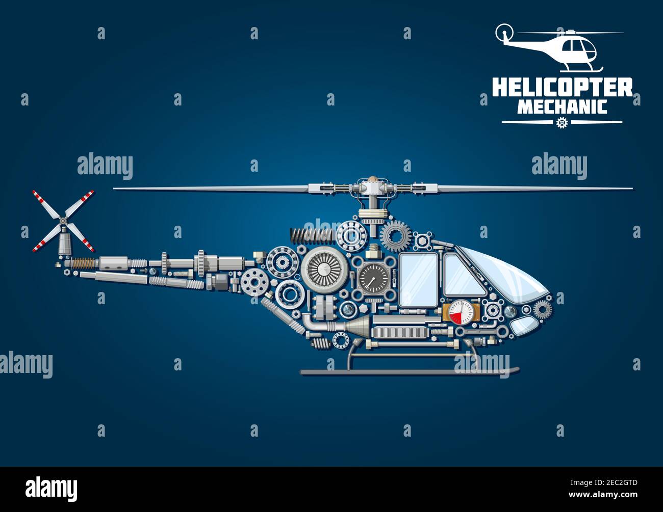 Helicopter tail rotor detail Stock Vector Images - Alamy