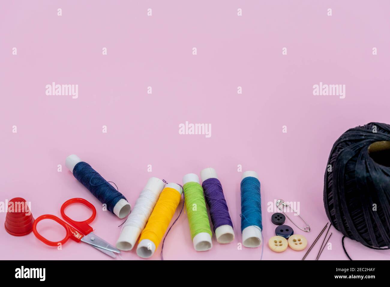 Sewing kit accessories.set tools for tailoring and colorful threads ...