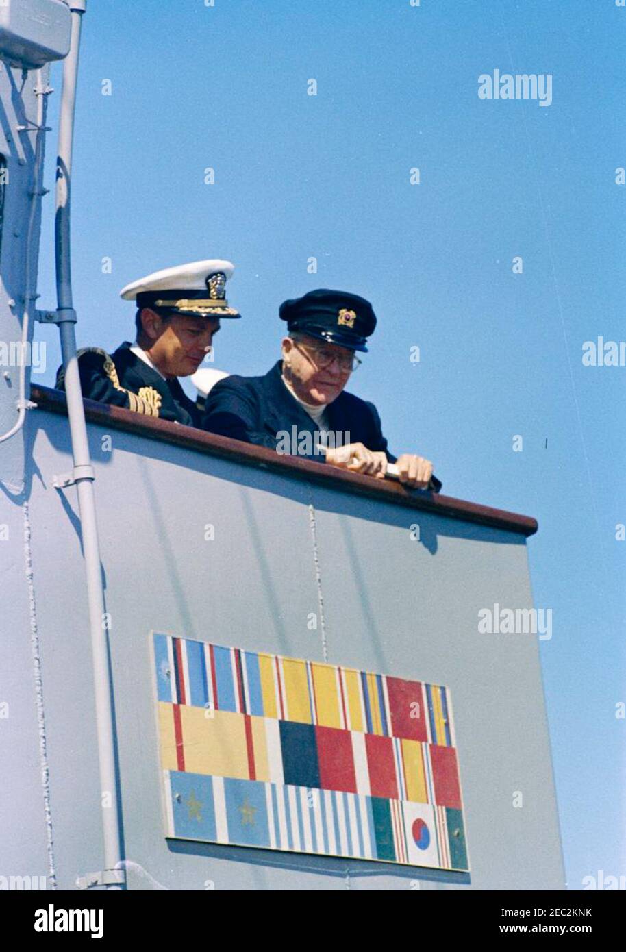 President Kennedy watches the 4th Americau0027s Cup Race. Naval Aide to ...
