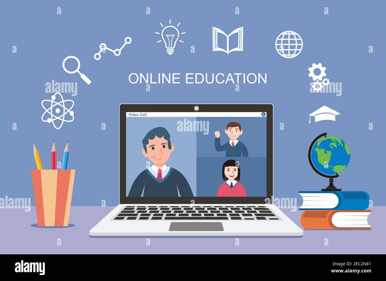 Covid students online hi-res stock photography and images - Alamy