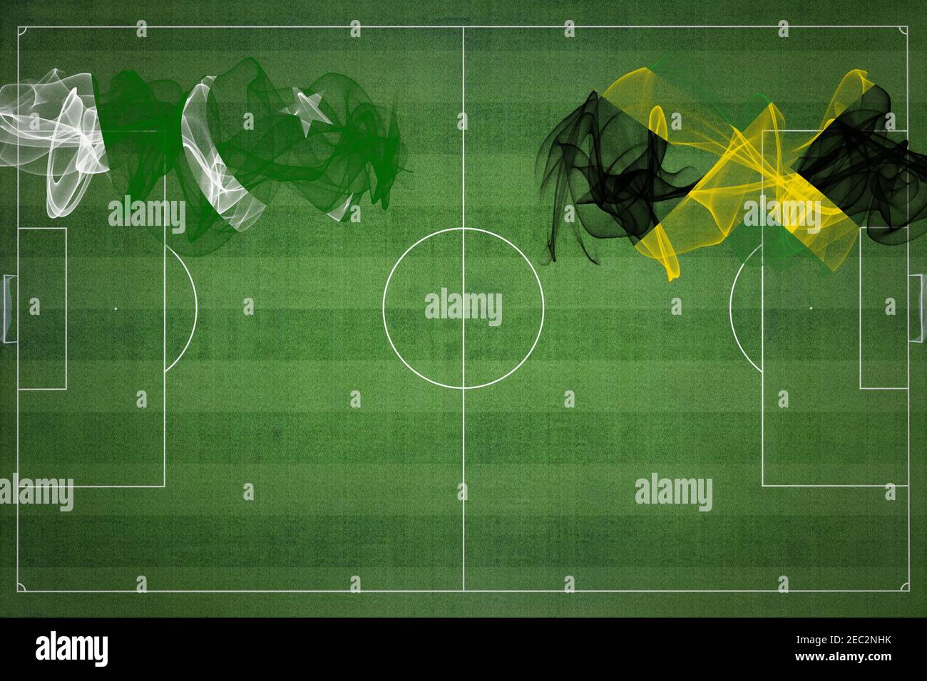 Pakistan vs Jamaica Soccer Match, national colors, national flags ...
