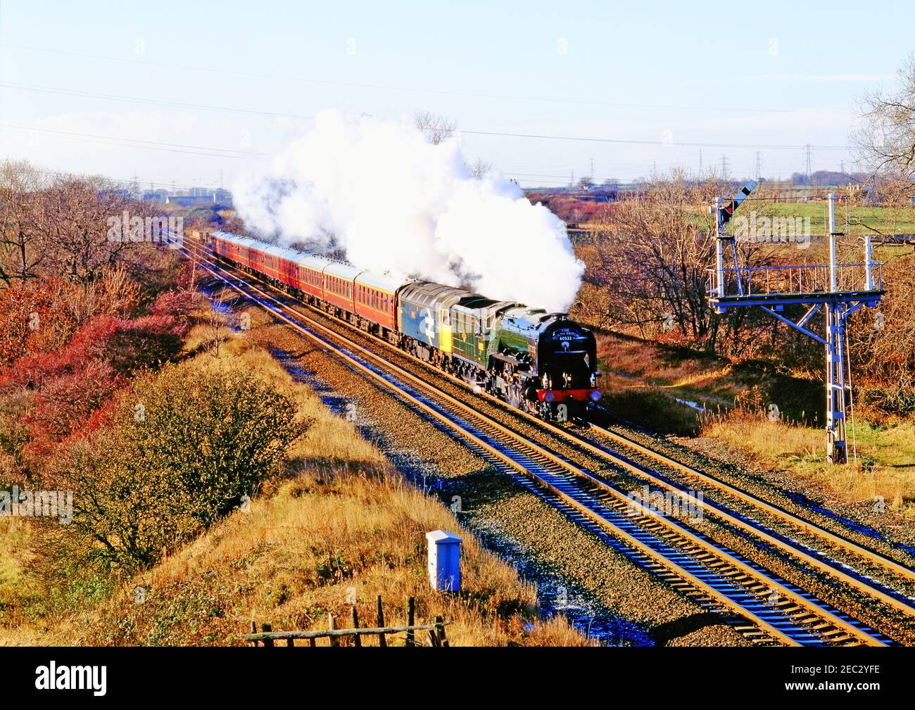 A2 pacific blue peter steam locomotive hi-res stock photography and ...