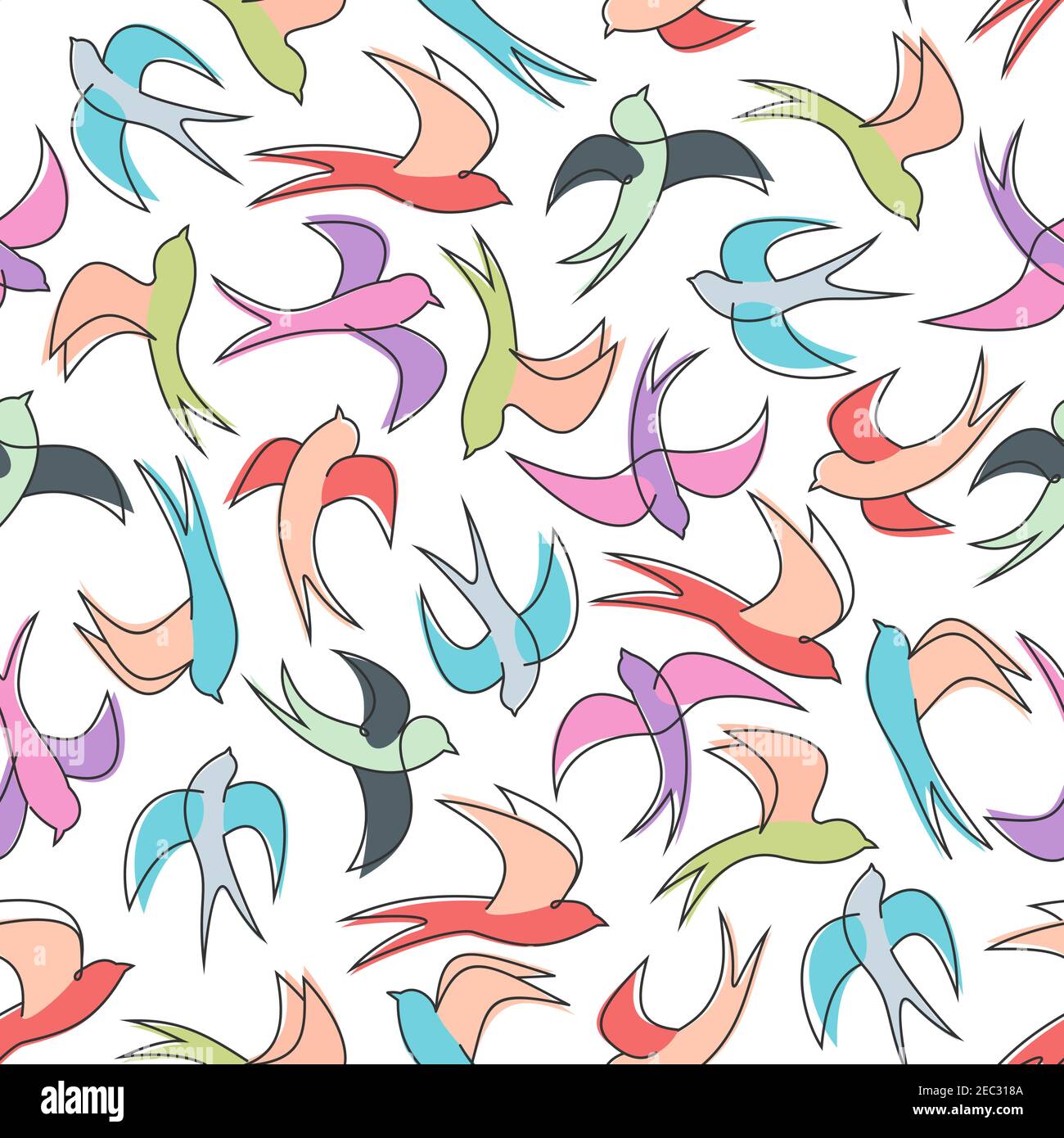 Small bird with long tail Stock Vector Images - Alamy