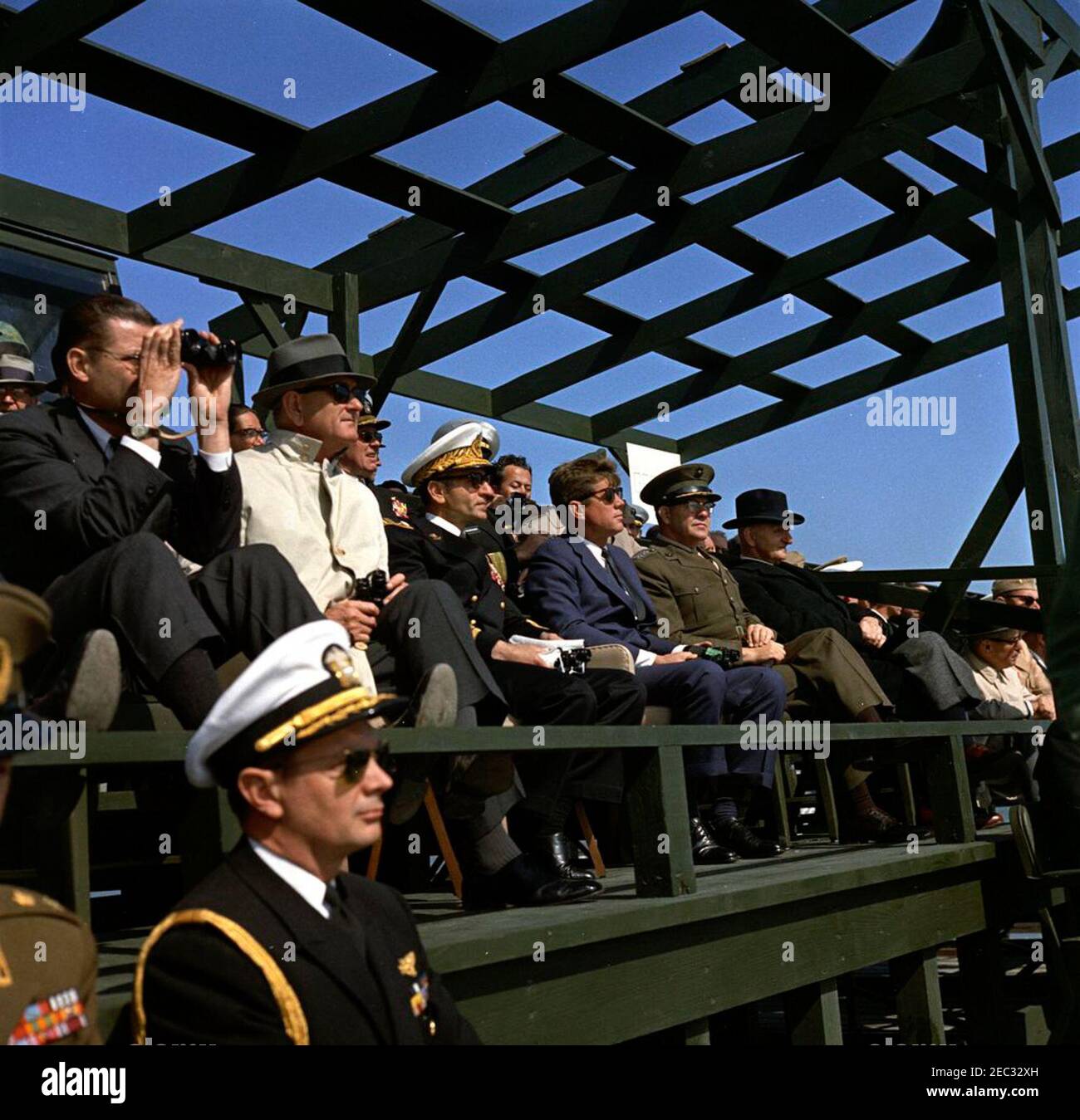 Visit to the Atlantic Fleet: President Kennedy views Marine Corps ...