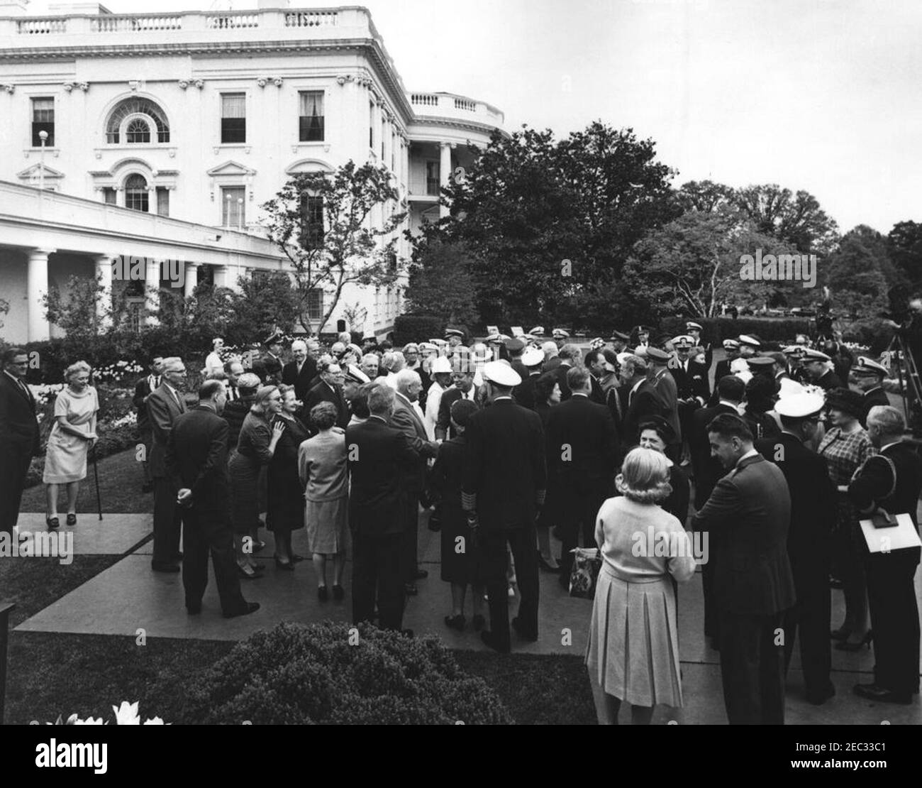 Military personnel gather in Black and White Stock Photos & Images - Alamy