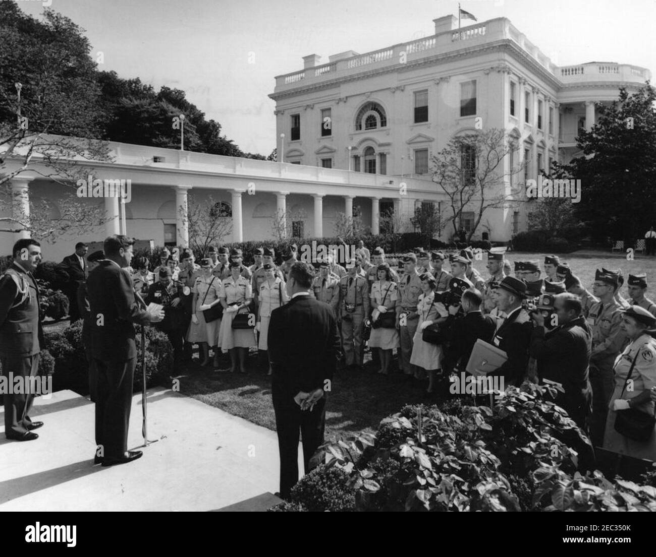 Visit of Civil Air Patrol cadets, 9:50AM. President John F. Kennedy ...