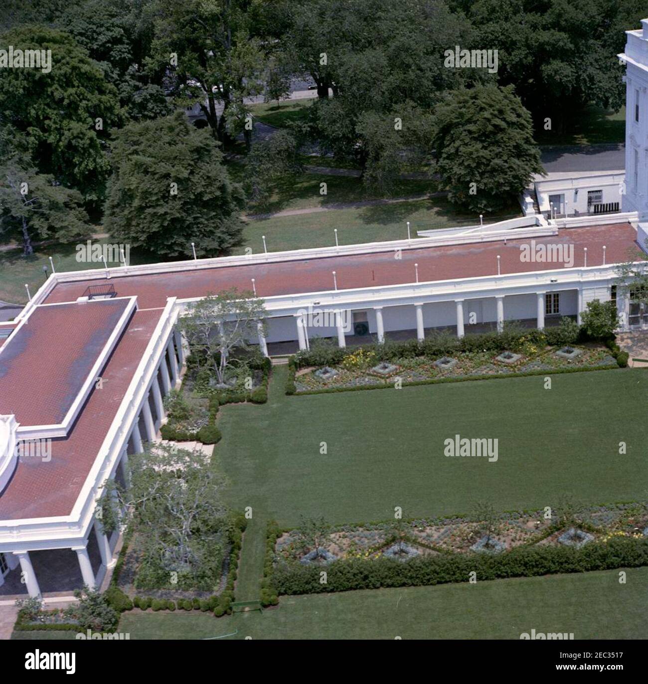 White House West Wing Aerial View