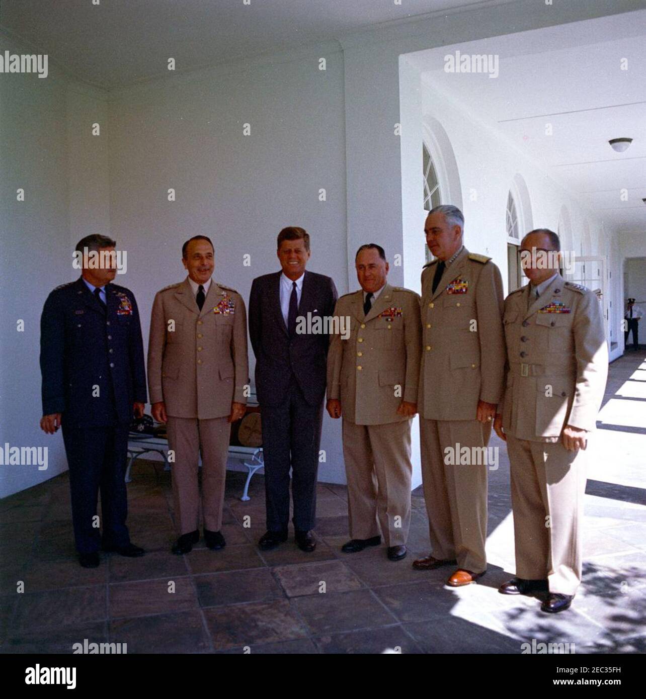 President Kennedy with the Joint Chiefs of Staff (JCS) (portrait photo ...