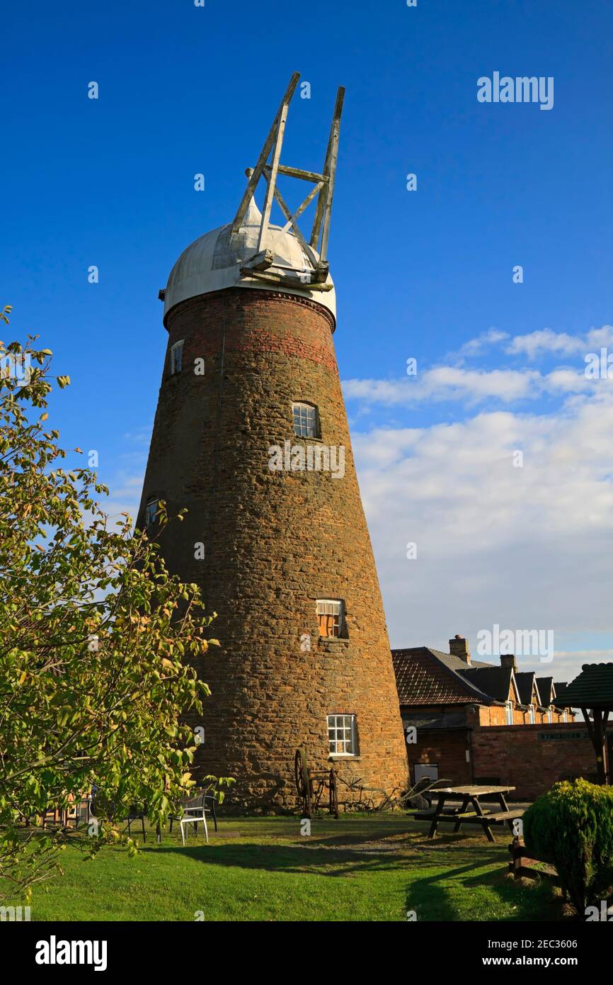 Wymondham Windmill, Leicestershire. Five storey tower mill built in ...