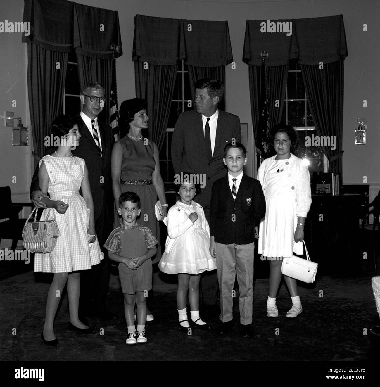 Kennedy children visit oval office hi-res stock photography and images ...