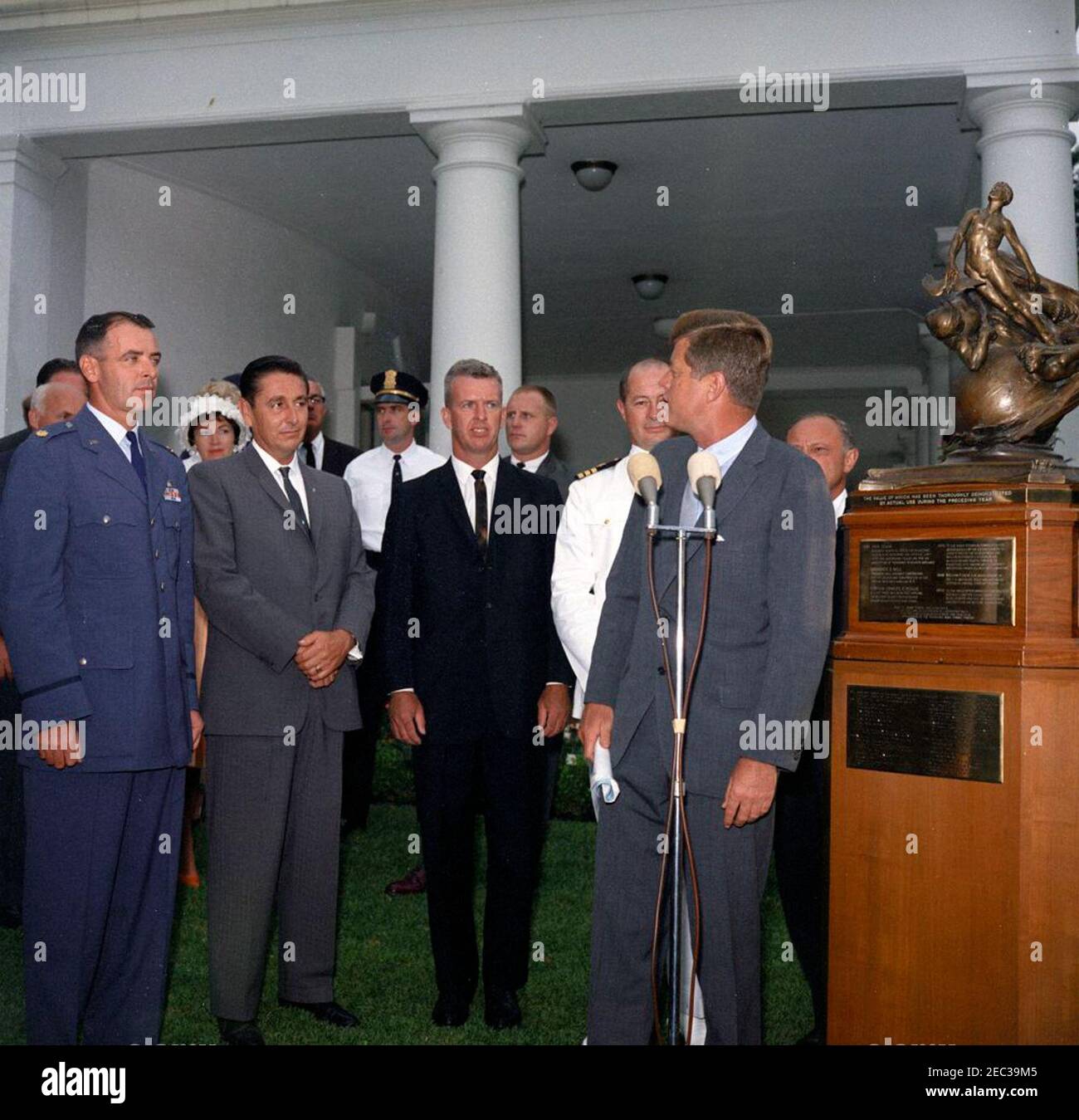 Presentation of the 1961 Collier Trophy, 11:30AM. President John F ...