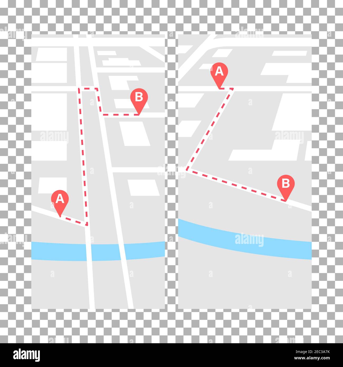 Modern map, great design for any purposes. City map with gps navigator ...