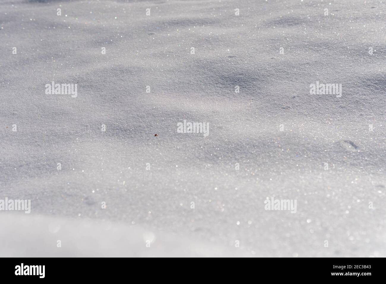Pure Snow Landscape on Winter Surface in White Stock Photo - Alamy