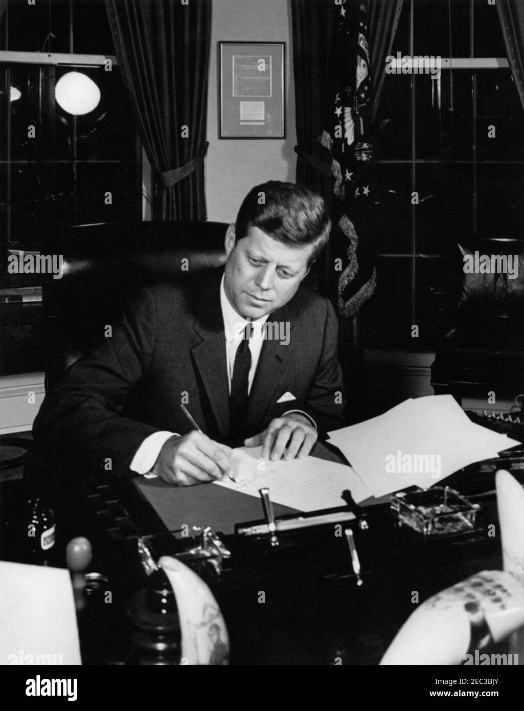 Proclamation signing, Interdiction of the Delivery of Offensive Weapons ...