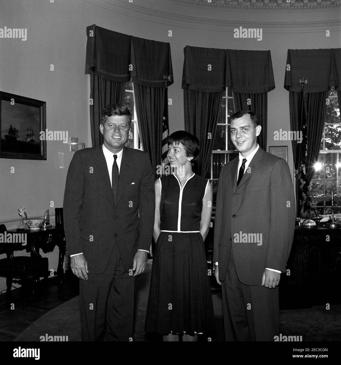 President Kennedy with Barbara Ann Fitzgerald Value (niece of Rose ...