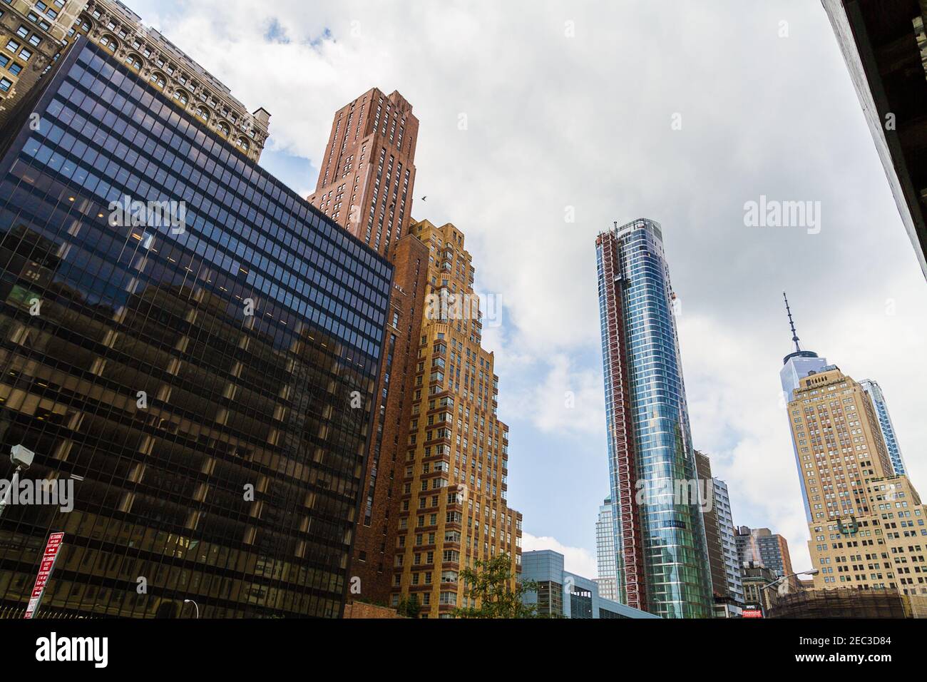 Buildings and skyscrapers in Financial District, Manhattan Stock Photo ...
