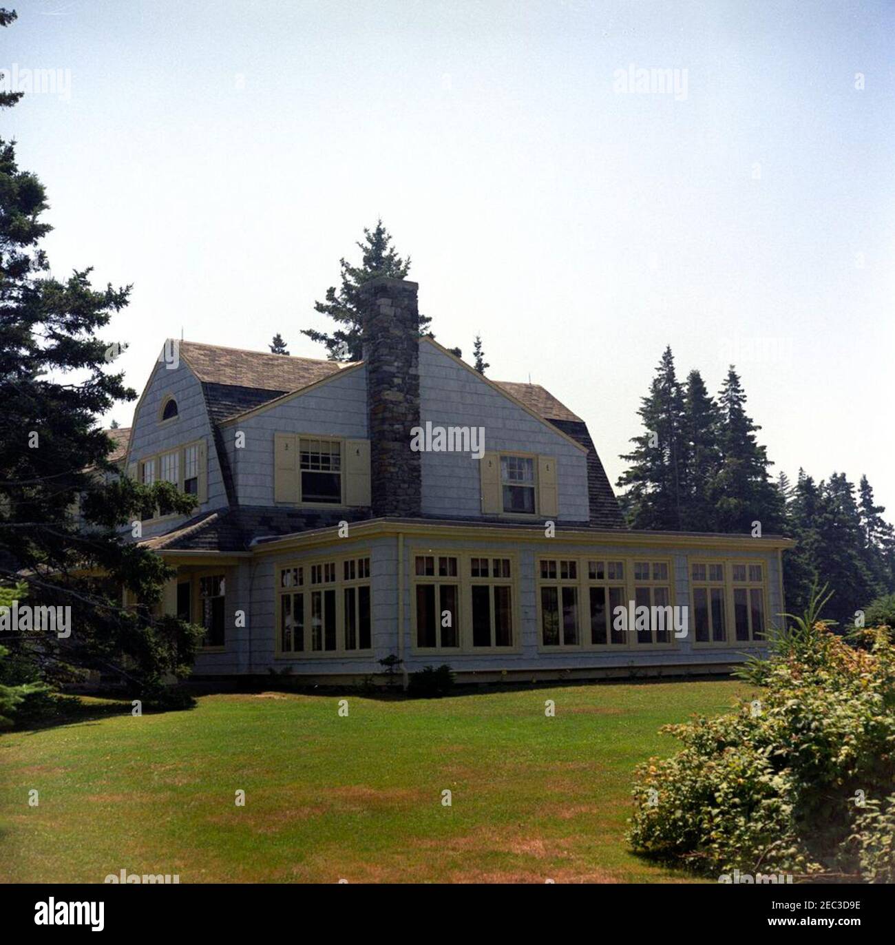 Naval Aideu0027s staff advance trip to Maine. View of the private ...