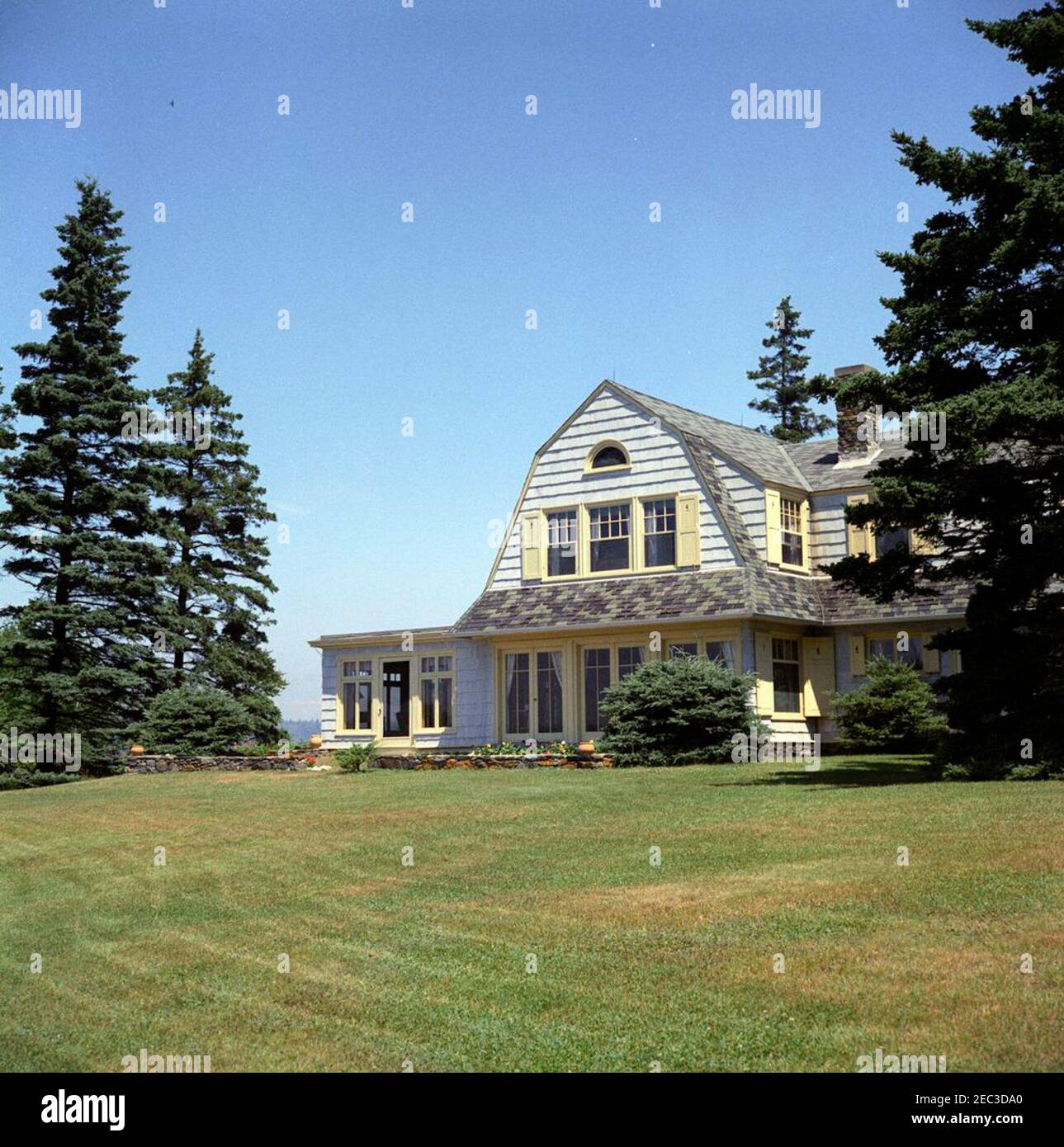 Naval Aideu0027s staff advance trip to Maine. View of the private ...