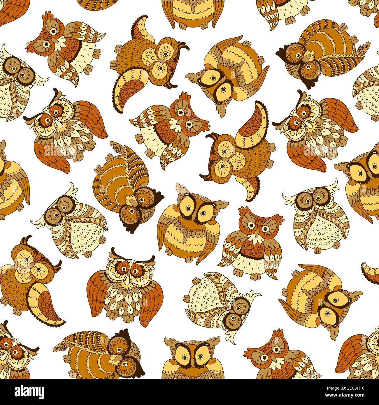 Retro Owl Background 771 Retro Owls Stock Photos, High Res Pictures,