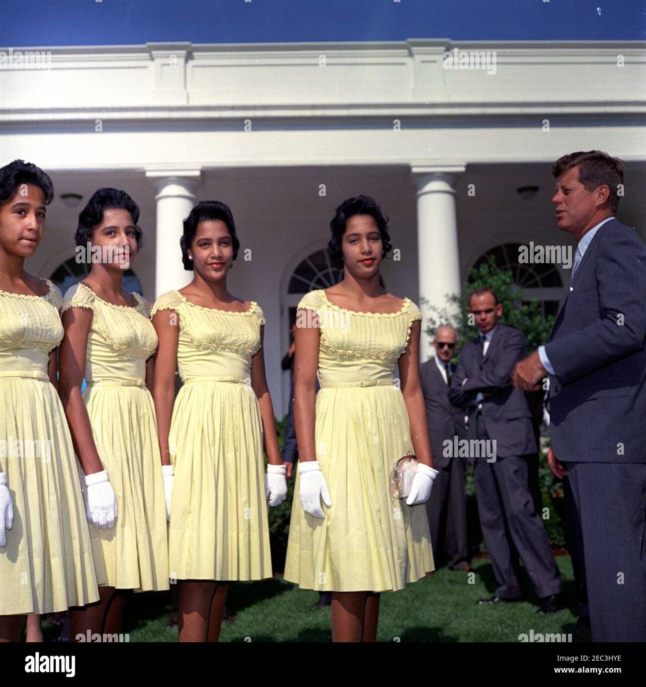 Visit of the Fultz Quadruplets, Mary Alice, Mary Louise, Mary Catherine ...